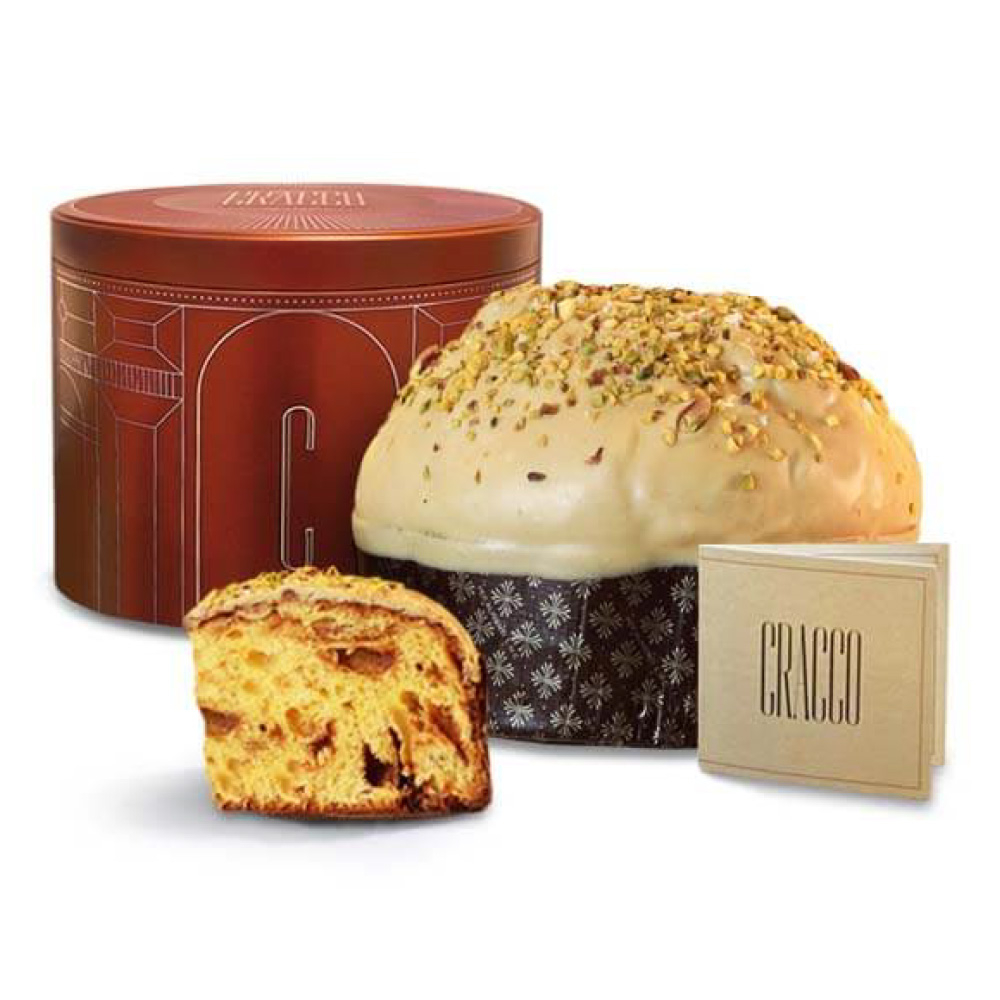 Panettone al Caramello glassato al Pistacchio di Carlo Cracco 1000 g